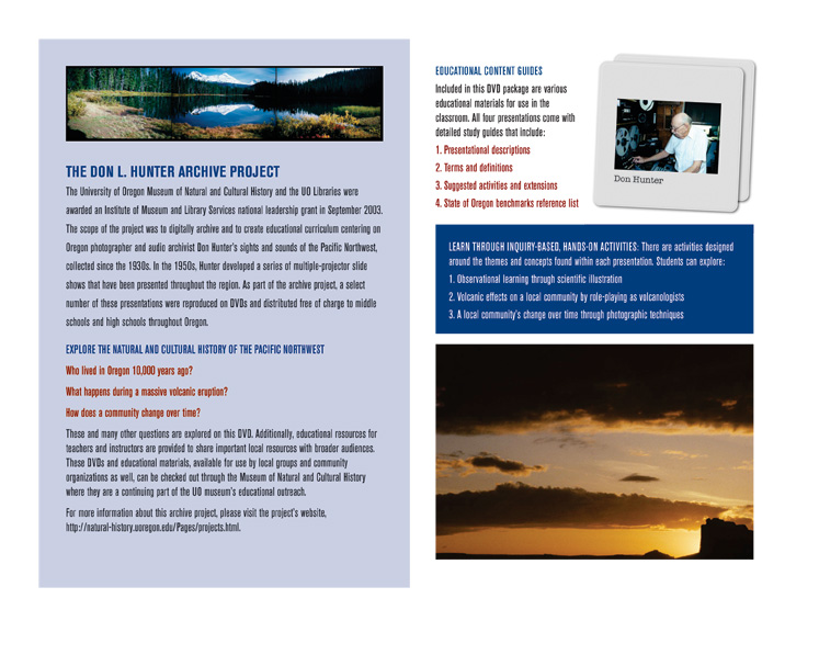 Don Hunter DVD Educational Insert